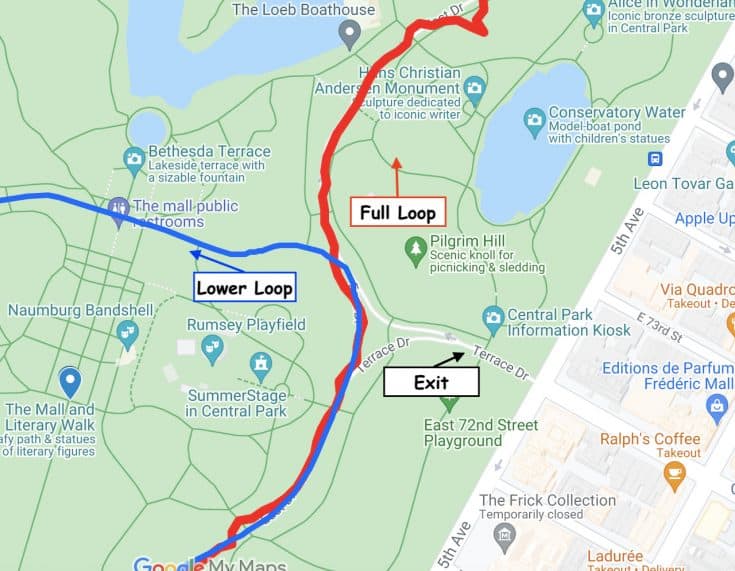 Central Park Full Loop Running Guide | 6 Mile Loop Central Park + Map