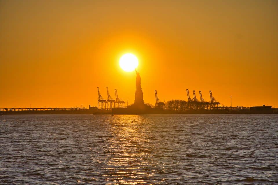 Seeing the Statue of Liberty at Sunset (Best Spots for Views)
