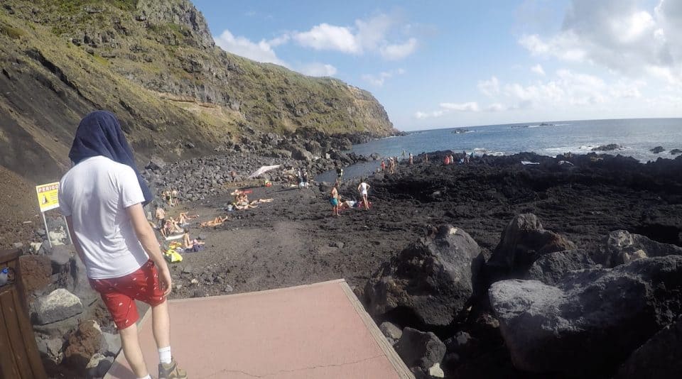 The Relaxing Ponta da Ferraria Hot Springs Sao Miguel Azores | TripTins