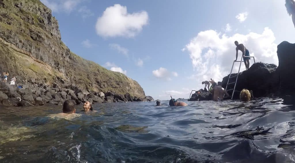 The Relaxing Ponta da Ferraria Hot Springs Sao Miguel Azores | TripTins