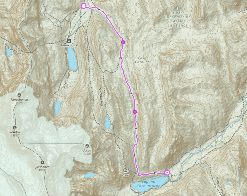 Mitucocha to Carhuacocha: Huayhuash Circuit Day 2 Overview